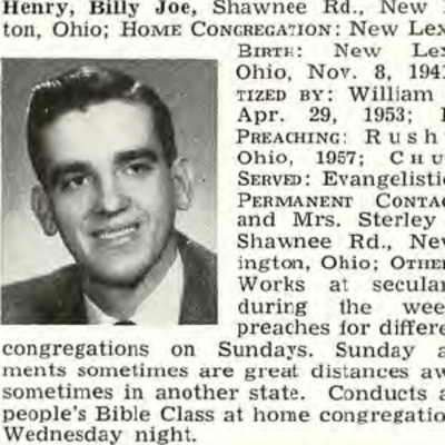 Billy Henry (1941-2012) | Obituary