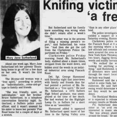 Mary Sutherland (1956-1982) | Obituary