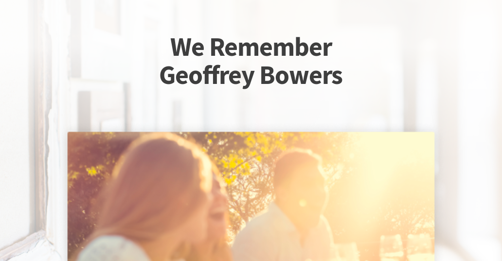 Geoffrey Bowers (1953-1987) | Obituary