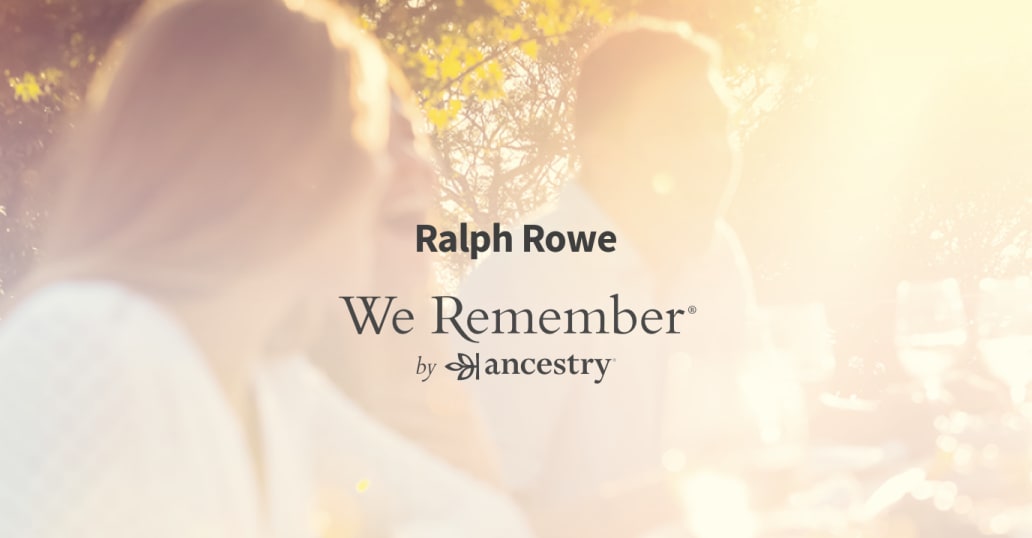 Ralph Rowe (1924-1952) | Obituary